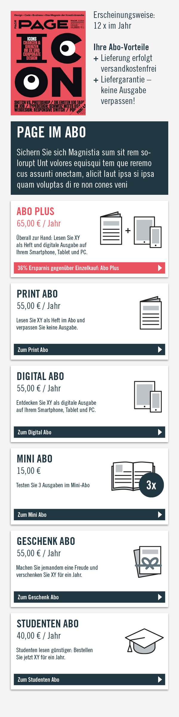 Ebner Media PAGE – Bertsche Spiegel Design Agentur Ulm